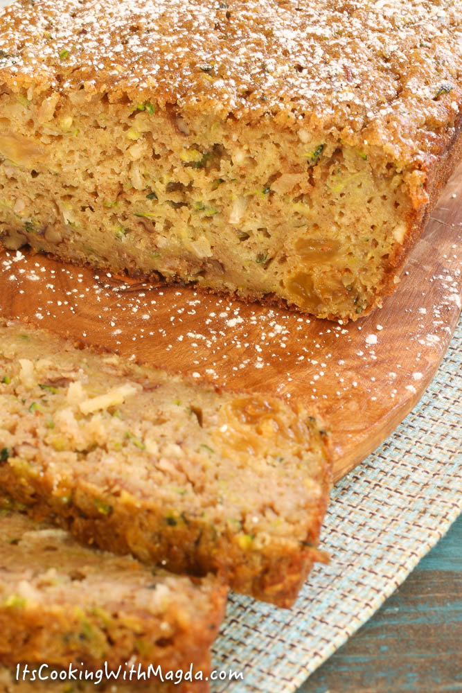 Zucchini Bread with Coconut Flakes, Raisins and Nuts | It's Cooking ...